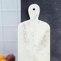 China Kitchen Decor cutting board Marble acacia wood splicing cutting board with handle for sale