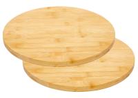 China Kitchen Pizza Cutting Bamboo Round Chopping Board Dia 30cm for sale