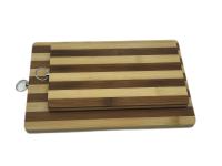 China Durable Rectangle Bamboo Cutting Board With Ring for sale
