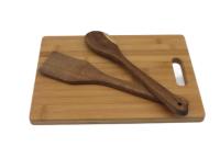 China Natural Acacia Wood Cooking Spoon 30x6cm Durable Kitchen Serving Utensil Non-Stick Safe for sale