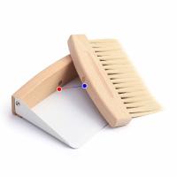 China Mini Dustpan Brush Set 15x10cm Wooden Cleaning Brush for Household Table Keyboard for sale