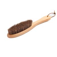 China Natural Bamboo Handle Sisal Cleaning Brush 22x10 cm for Household Shoe Care for sale