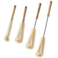 China Kitchen Cleaning Brush Wooden Bottle Brush with Long Handle for sale