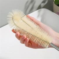 China Kitchen Cleaning Brush Wooden Bottle Brush with Long Handle for sale
