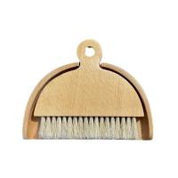 China Home Kitchen Cleaning Brush Mini Wood Brush Dustpan Brush Set for sale