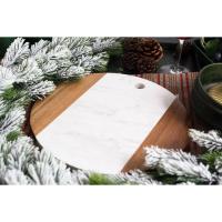China Kitchen Tray Marble Acacia Wood Splicing Cutting board for sale