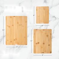 China Kitchen rectangular bamboo and wood cutting board 3 PCS set for sale