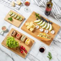 China Kitchen rectangular bamboo and wood cutting board 3 PCS set for sale