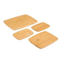China Household Kitchen Bamboo Butcher Block Cutting Board 4 Piece Set for sale