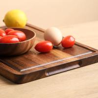 China Kitchen 15mm Walnut Wood Cutting Board Easy Clean Surface Non Slip for sale
