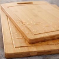 China Eco Friendly Cleaning 1.8cm Thick Bamboo Cutting Board 2pcs Set for sale