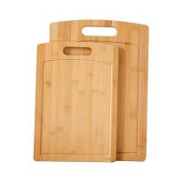 China Eco Friendly Cleaning 1.8cm Thick Bamboo Cutting Board 2pcs Set for sale