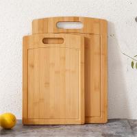 China Eco Friendly Cleaning 1.8cm Thick Bamboo Cutting Board 2pcs Set for sale