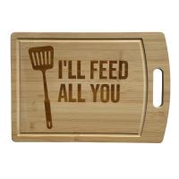 China Personalized 28x20cm Non Toxic Bamboo Cutting Board Hanging With Sink for sale