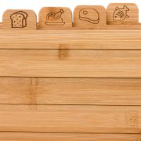 China Index Bamboo Cutting Board Small Set With Holder Set Of 4 Small Tray for sale