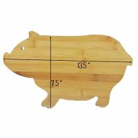 China Custom 35x19cm 24 Bamboo Cutting Board Pig Shaped for sale