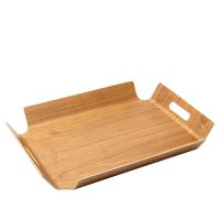 China Antique Design Premium Acacia Wood Handcrafted Serving Tray 45x30cm for Home Kitchen Restaurant for sale