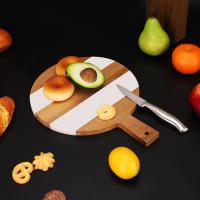China Acacia and Marble Cutting Chopping Serving Board for Cheese for sale