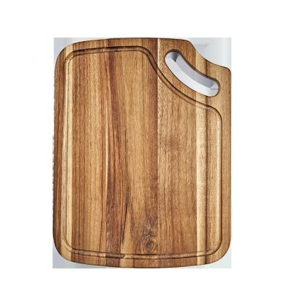China Large Washable Acacia Chopping Block With Juice Groove For Kitchen for sale