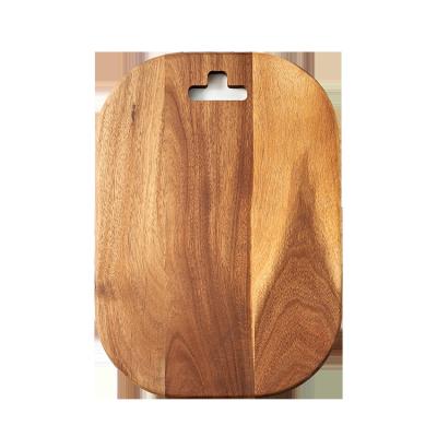 China Laser Logo Acacia Wood Chopping Block 1.5cm Thick for sale