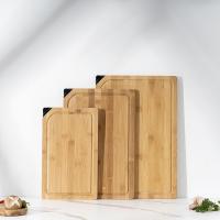 China Environmentally Friendly 33x20cm Organic Bamboo Cutting Board With Knife Sharpener for sale
