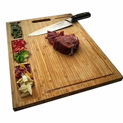 China 18 Inch Bamboo Butcher Block with Juice Groove Cutting Board for Kitchen for sale