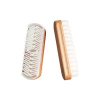 China Beech Wood Suede Shoe Brush 12.5cm Crepe Rubber Cleaning Brush for Nubuck for sale