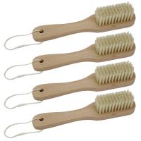 China Wooden Handle Soft Fiber Bristle Brush 20x4x4cm for Household Cleaning Laundry Shoes for sale