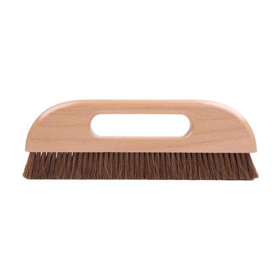 China Natural Beech Wood Horsehair Wallpaper Smoothing Brush 27x9cm Cleaning Tool for sale