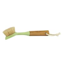 China Waterproof Pot Washing Brush Hangable Long Handle Kitchen Cleaning Brush for sale