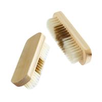 China Household Wooden Shoe Cleaning Brush 13.6x4.6cm Premium Nylon Bristles Durable Eco Friendly for sale
