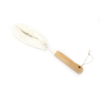 China 29x6.5cm Decanter Cleaning Brush with Bamboo Handle for Bottles for sale