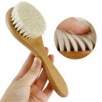 China Beech Wood Horsehair Shoe Brush 18x7.2cm for Leather Cleaning and Polishing for sale