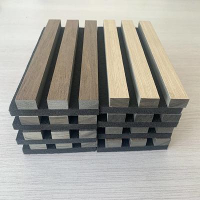 China Wood Grain Polyester Felt Acoustic Panels 600x600mm Sound Absorbing Wall Panels for sale