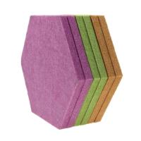 China Hexagon 9mm Acoustic Sound Panels Ceiling For Interior Decoration for sale