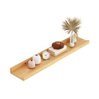 China Wooden Wall Mounted Plant Shelf 30x15cm Rustic Floating Shelves for Living Room for sale