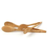 China Natural Bamboo Toast Tongs 30cm Eco Friendly Kitchen Cooking Tool for sale