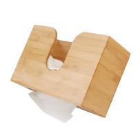 China Smooth Surfaces Bamboo Paper Towel Holder Wall Mounted for sale