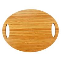 China Oval Bamboo Solid Wood Serving Tray Light Weight For Food for sale