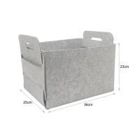 China Custom Modern Storage Baskets Set 100% Polyester Felt Containers For Organizing Home Items for sale