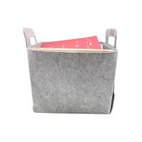 China Custom Modern Storage Baskets Set 100% Polyester Felt Containers For Organizing Home Items for sale