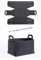 China Rectangular 100% Polyester Felt Clothes Storage Containers Opp Bag Packed Customizable Package for sale