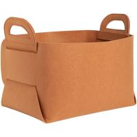 China Rectangular 100% Polyester Felt Clothes Storage Containers Opp Bag Packed Customizable Package for sale