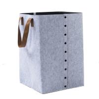 China Customized Color Modern Polyester Felt Storage Baskets For Clothes Organization for sale