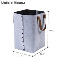 China Customized Color Modern Polyester Felt Storage Baskets For Clothes Organization for sale