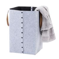 China Customized Color Modern Polyester Felt Storage Baskets For Clothes Organization for sale