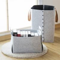 China Customized Color Modern Polyester Felt Storage Baskets For Clothes Organization for sale