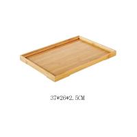 China Eco Friendly Bamboo Kitchen Towel Holder Custom Logo Wood Tray Set 2 Sizes for sale