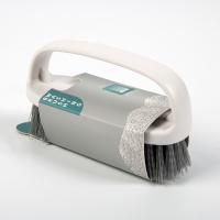 China Medium Bristle Handle Cleaning Brush with Non Slip Rubber Grip for sale