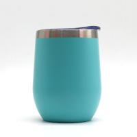 China Egg Shaped Tumbler Cup 12oz Double Wall Insulated Stainless Steel with Lid for sale
